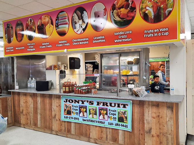 Jony's fruit stand brings fresh energy to treasure hunting with smoothies that fuel serious shopping marathons.