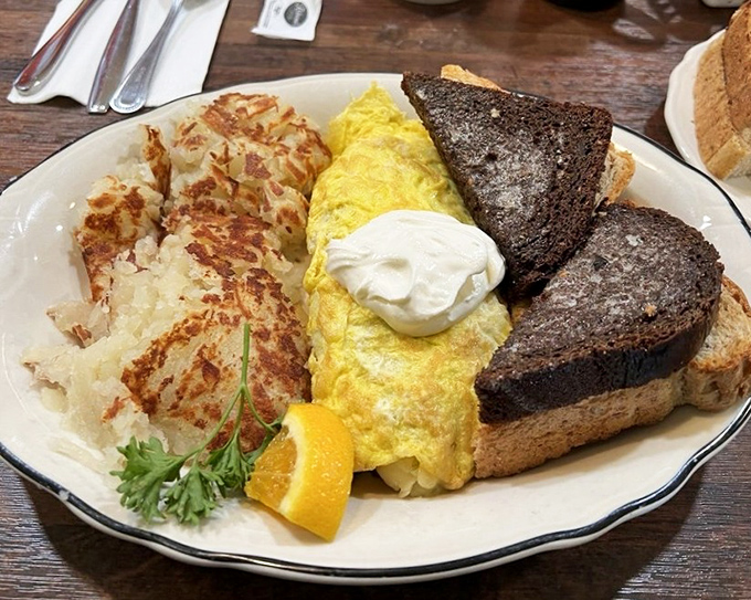 The Jose Omelet brings south-of-the-border flair to Pacific Northwest breakfast traditions with delicious results.