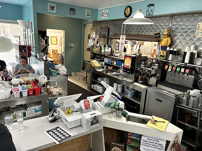 Behind that pass-through window, breakfast magic happens one order at a time, no shortcuts taken.