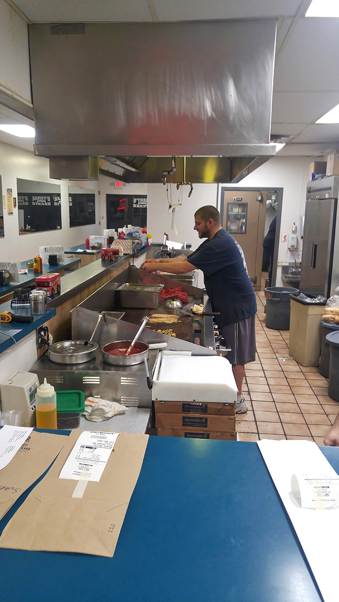 The open kitchen design isn't about trends&mdash;it's about transparency. At Barry's, there's nothing to hide when you're doing it right.