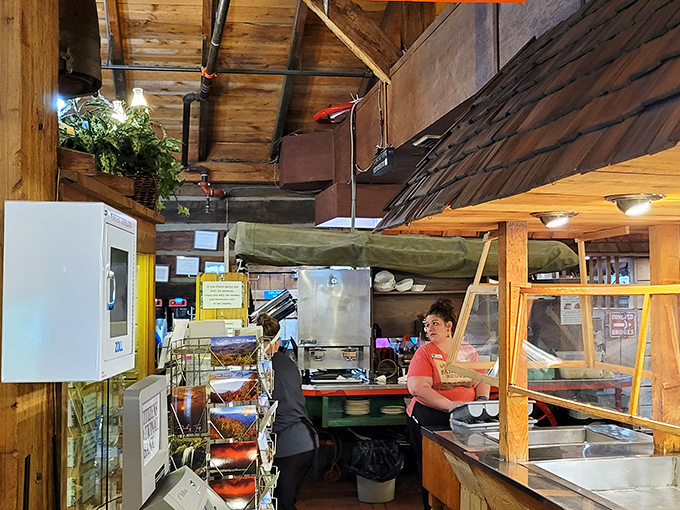 Where the magic happens! This glimpse into the kitchen reveals the organized chaos behind your perfectly plated breakfast masterpieces.