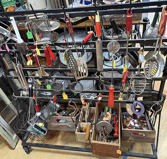 Kitchen tools with more character than most reality TV stars. Your grandmother would recognize every one; your kids wouldn't know where to start.