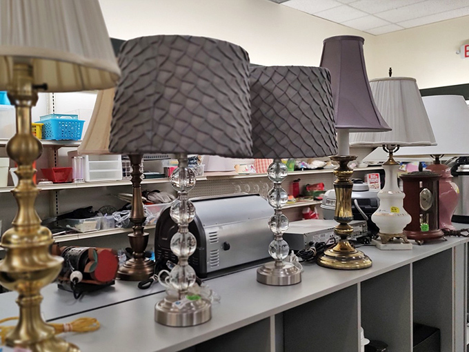 Lamp heaven! Because good lighting is everything, and these vintage beauties cast shadows that IKEA just can't replicate.