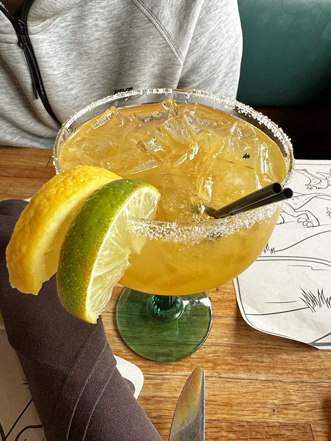 A margarita with the perfect salt-to-rim ratio and enough citrus to make you temporarily forget you're in Pennsylvania, not coastal Mexico.