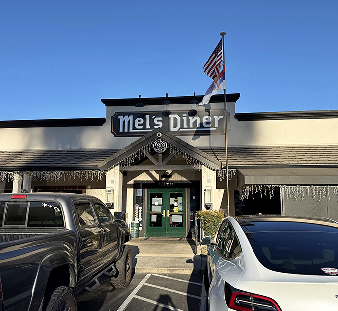 Mel's Diner serves up nostalgia with a side of affordability. When breakfast costs less than parking in San Francisco, you know you've found something special.