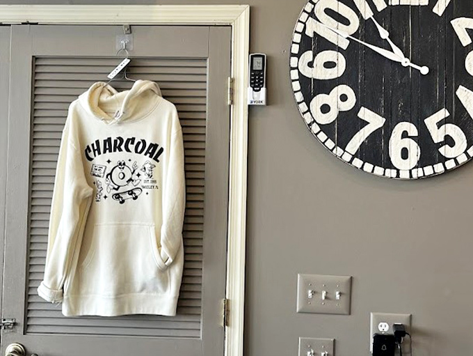 When a restaurant's merch becomes local fashion, you know they've transcended from eatery to institution. That hoodie tells stories.