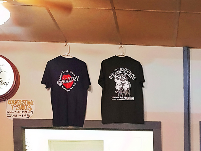 Cornerstone merch: because sometimes you need a souvenir to remember meals that made you consider moving closer to the restaurant.