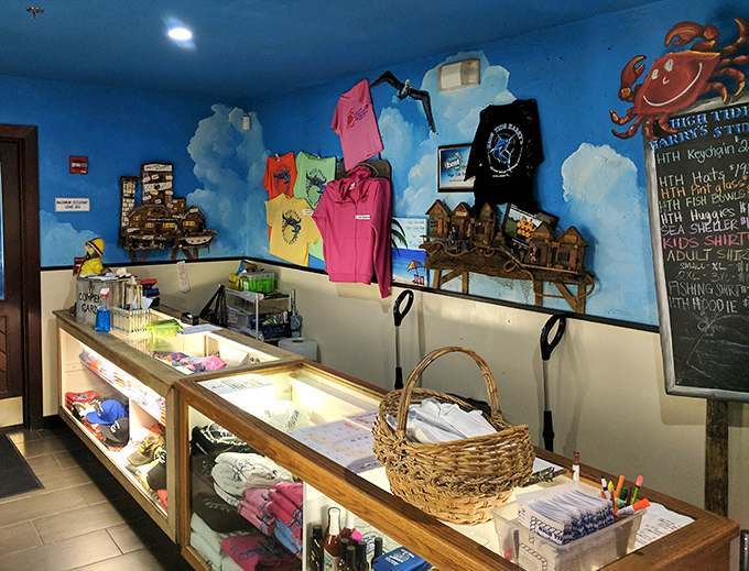 The merchandise corner &ndash; because sometimes a t-shirt is the only way to prove to friends back home that you found the real Florida beyond the theme parks.