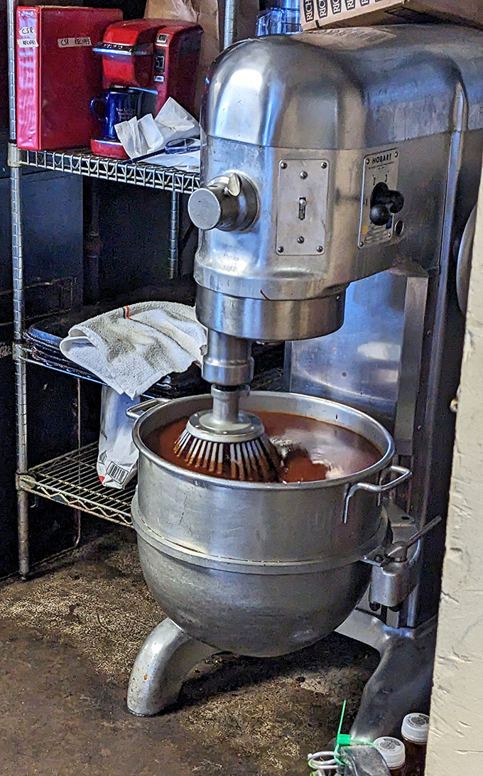 That mixer isn't just blending sauce &ndash; it's creating the secret weapon that makes Curt's barbecue the stuff of Pennsylvania legend.