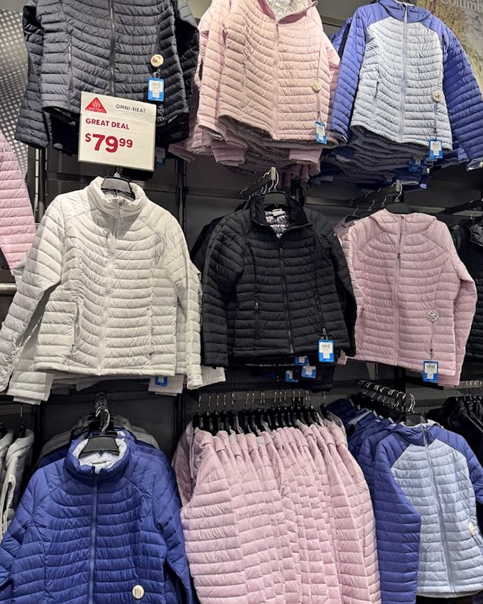 Winter jackets in Florida might seem ironic, but at these prices, snowbirds stock up for their eventual return to northern reality.