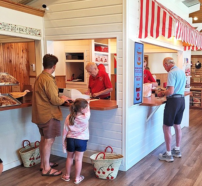 At the order counter, generations of cherry pilgrims have stood before you, all asking the same profound question: "Is two slices of pie excessive?"