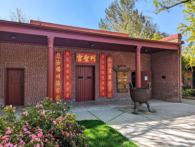 The Chinese Temple showcases Oroville's diverse cultural heritage. Its vibrant red accents and authentic architecture transport visitors to another time and place without passport requirements.