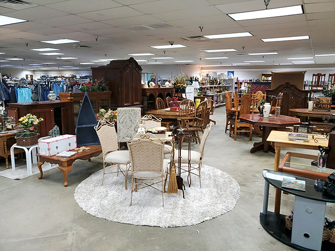 A furniture showroom that feels like you've wandered into a particularly eclectic estate sale&mdash;without the awkwardness of mourning relatives nearby.