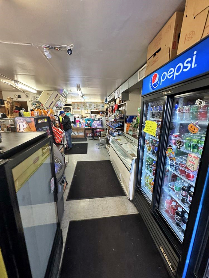 Every inch of space serves a purpose in this efficient operation where the focus remains squarely on sandwich perfection.