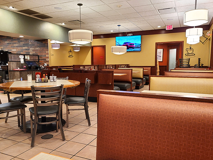 The interior design philosophy here is simple: create a space where food takes center stage and diners feel instantly at home.