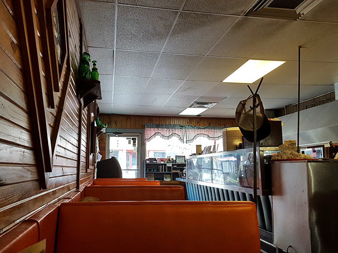 Another view of the classic diner interior&mdash;where conversations flow as freely as the coffee, and nobody's checking their phone instead of enjoying company.