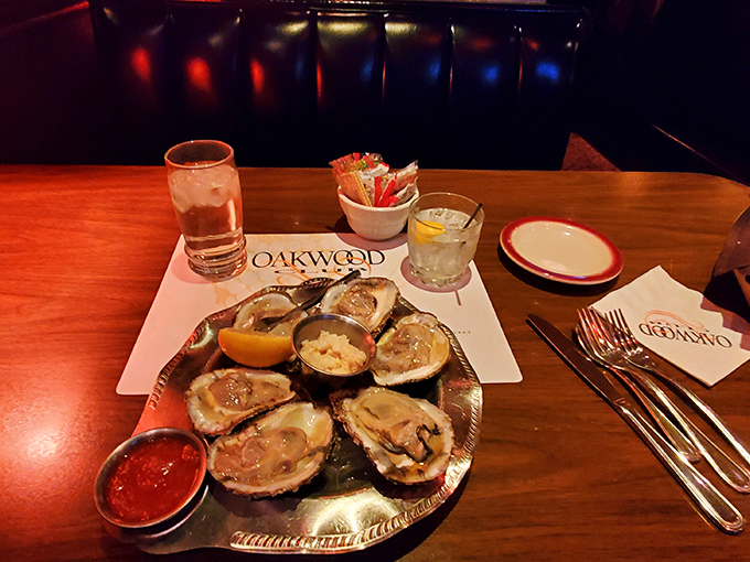 Oysters on a silver platter&mdash;nature's perfect appetizer with just the right accessories. Ocean treasures that traveled far to meet your lemon wedge.
