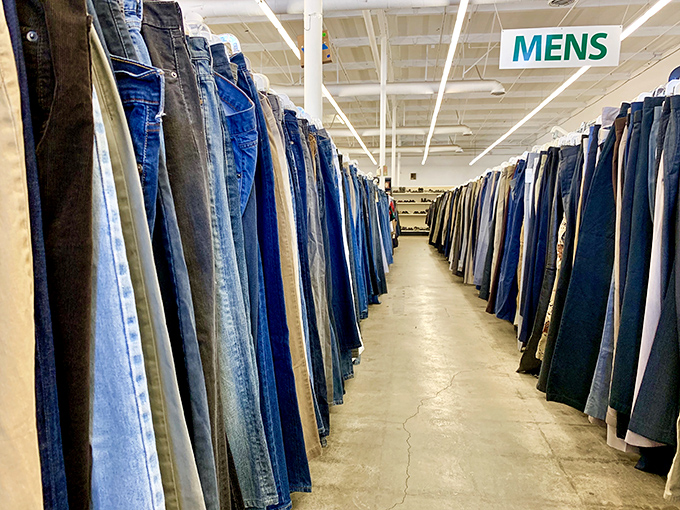 Denim for days in every wash imaginable. The holy grail of thrift finds&mdash;perfectly broken-in jeans that fit like they were made for you.