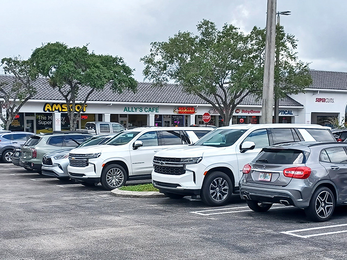 The packed parking lot tells you everything you need to know—locals vote with their vehicles, and this place has clearly won the breakfast election by a landslide.