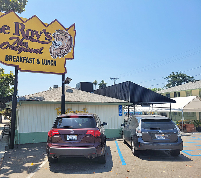 Plenty of spots to park your ride before you park yourself in comfort food heaven.
