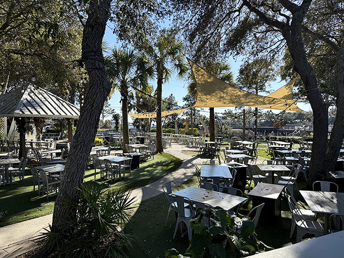 Spacious outdoor seating where Florida's perfect weather becomes the ideal seasoning for every single memorable meal.