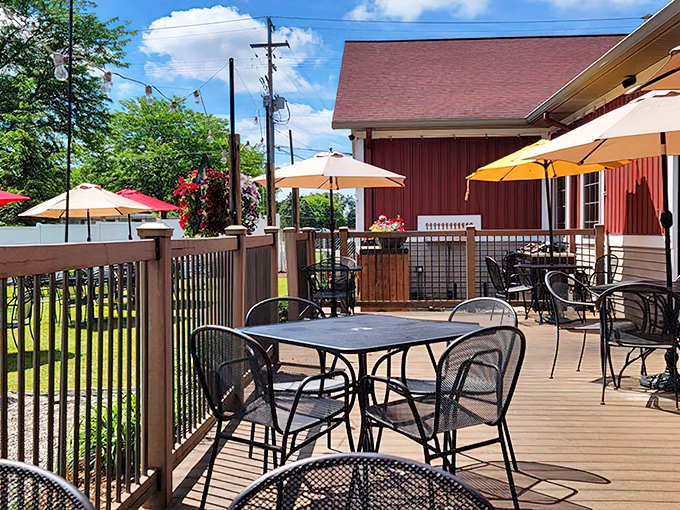 The patio at Hop Hog&mdash;where summer afternoons stretch into evening, and "just one more beer" becomes the phrase of the day.