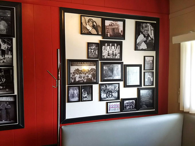 More family history adorns the walls, telling stories of generations past. These aren't just decorations&mdash;they're the soul of Revello's captured in black and white.