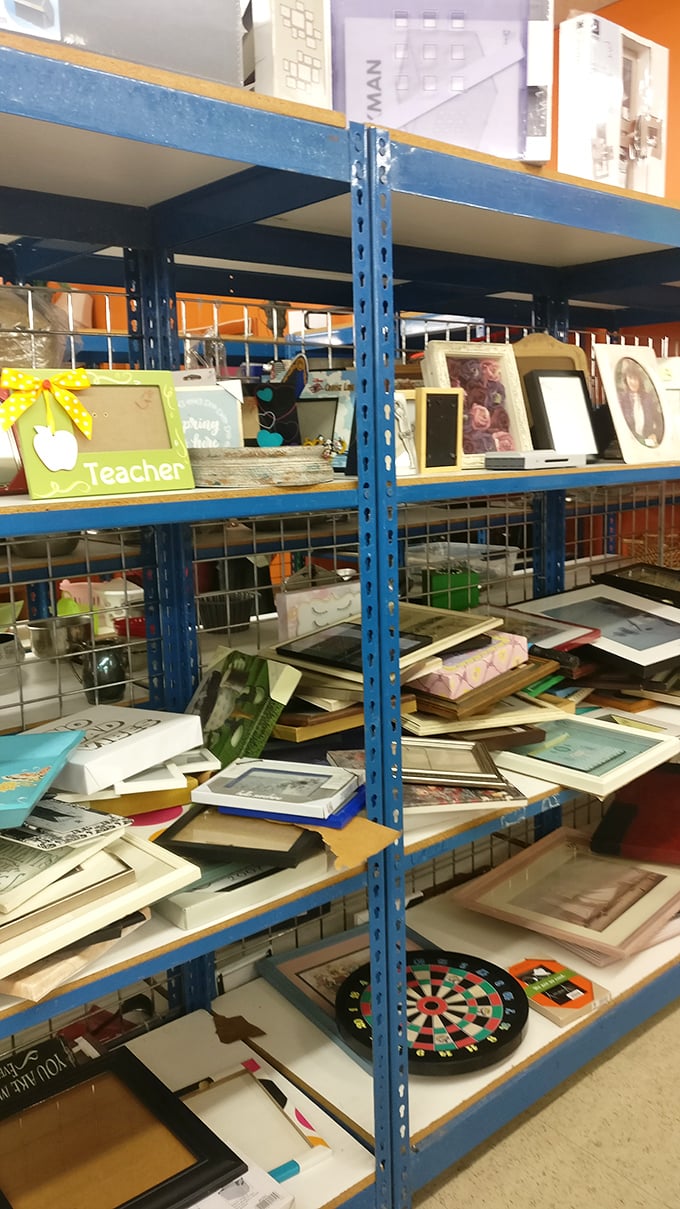 Picture frames waiting for new memories, teacher appreciation plaques seeking new walls&mdash;yesterday's sentiments ready for tomorrow's meaning.