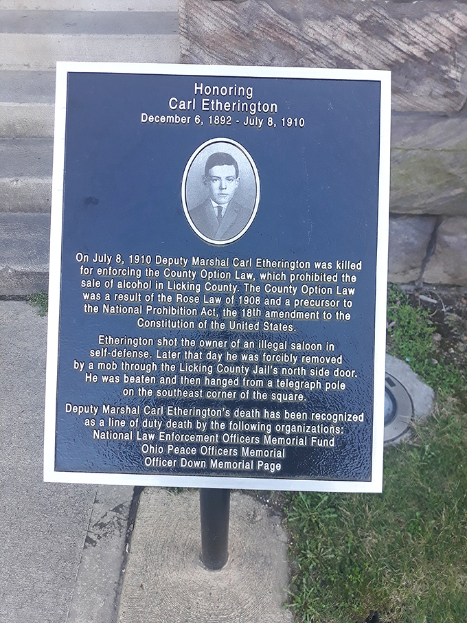 Behind every historic building lies human stories of tragedy. This memorial plaque reminds us that real lives and deaths shaped the jail's somber legacy.
