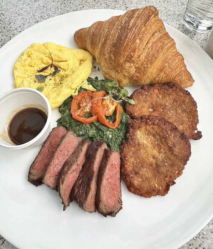 The breakfast platter that answers the eternal question: "Why choose one delicious thing when you can have five?"