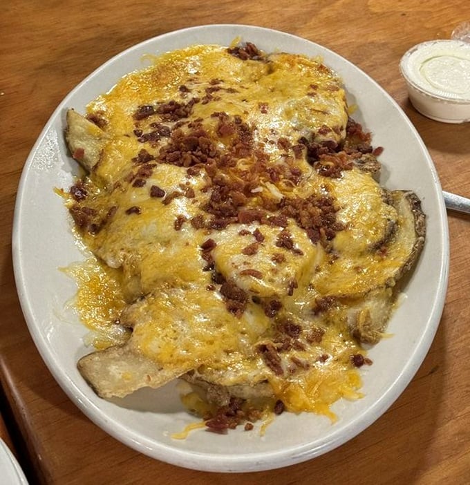 These aren't just potato skins&mdash;they're golden boats of cheese and bacon sailing straight to your heart's desire.