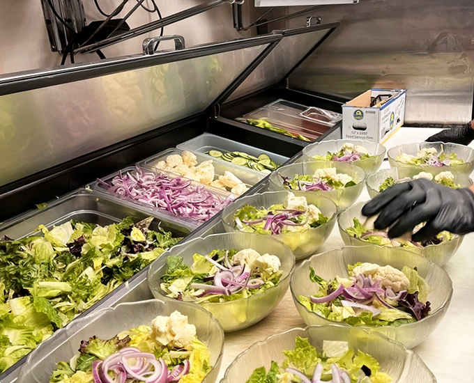 Fresh salad preparation is serious business &ndash; the opening act must be worthy of the headlining steaks that follow in this culinary concert.
