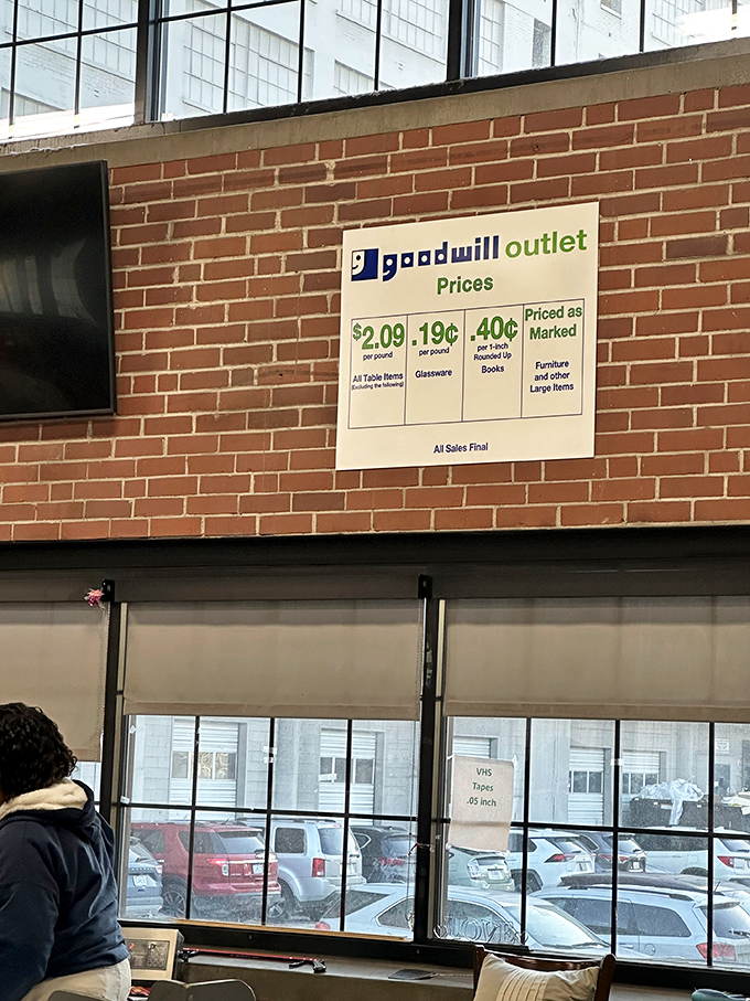 The pricing board tells the whole story&mdash;this isn't just affordable shopping, it's practically being paid to take things home.