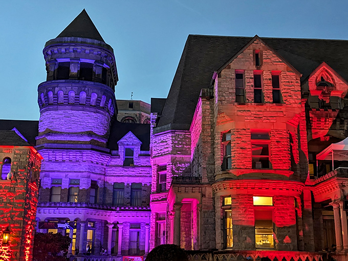 After dark, the reformatory glows with an otherworldly light that ghost hunters find absolutely irresistible.