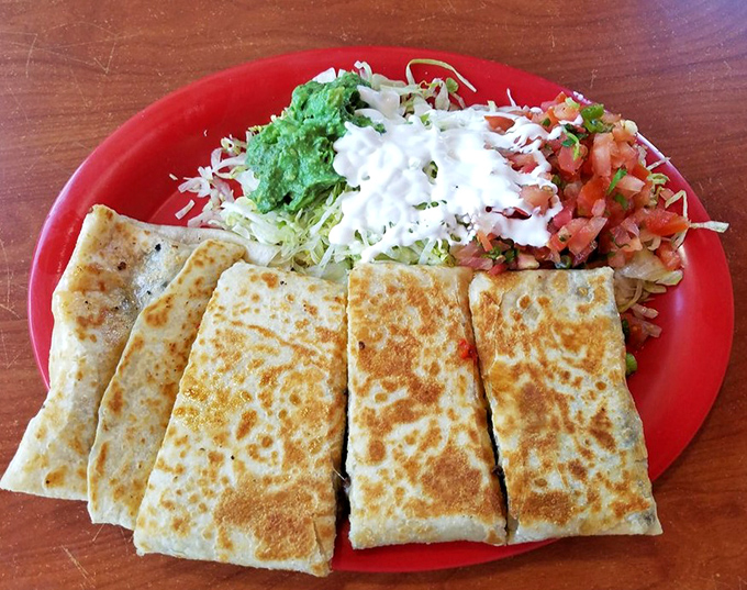 A quesadilla that respects tradition while satisfying American-sized appetites&mdash;crispy, cheesy, and ready for its close-up.