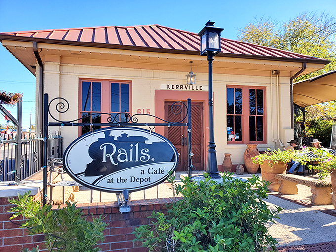 Rails Caf&eacute; occupies the historic train depot, serving up both local flavor and a side of Kerrville's transportation history.