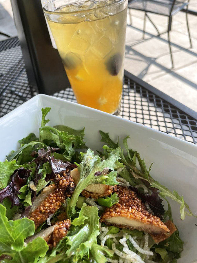 A salad that makes you forget you're eating healthy &ndash; those caramelized figs nestled among greens like sweet jewels in a crunchy crown.