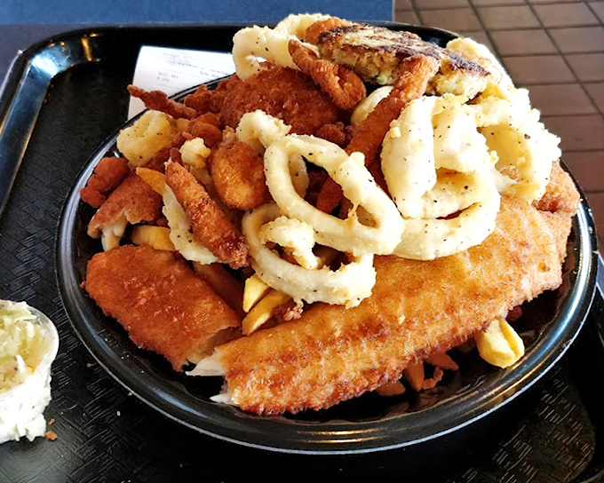 Greatest hits collection on one plate &ndash; sampling everything means never having to choose between oceanic favorites again.