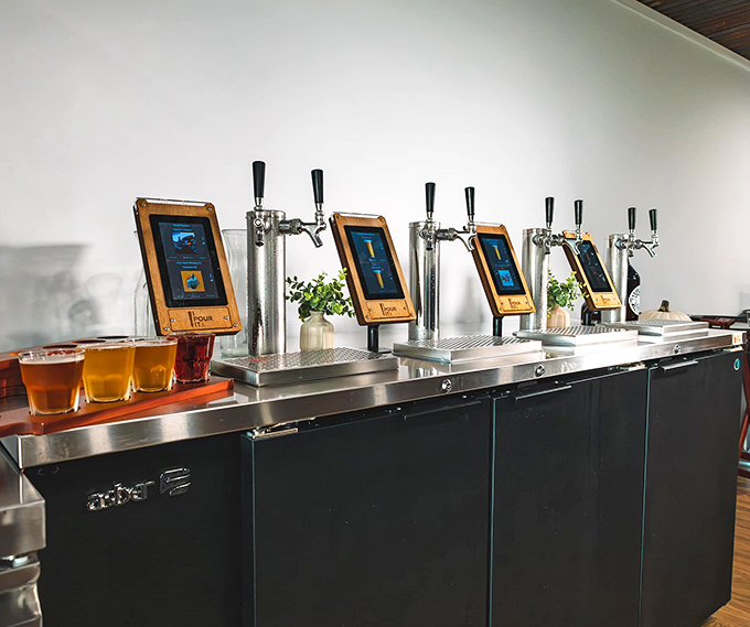 The self-serve beer wall is like an adult candy store. Technology and tradition meeting to create something beautiful&mdash;and delicious.