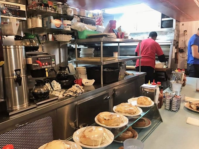 Where the magic happens &ndash; fresh pies cooling like a scene from a Norman Rockwell painting that you can actually eat.