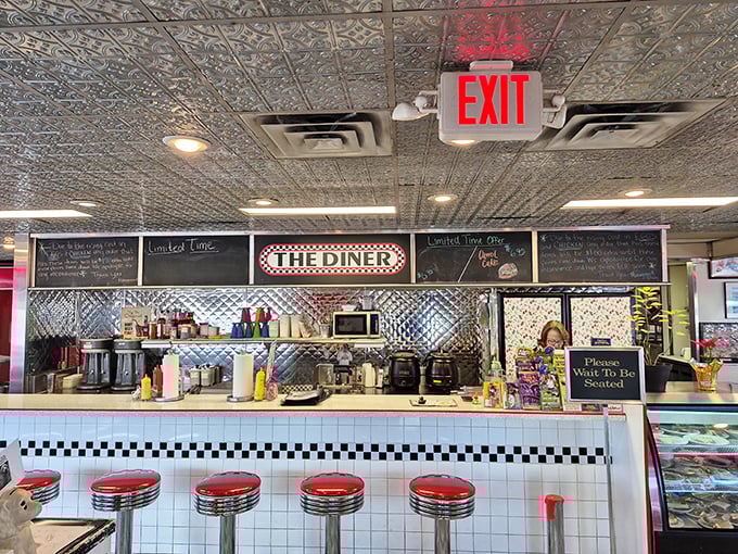 "Please Wait To Be Seated" is diner-speak for "Prepare your taste buds for a journey through American culinary classics."