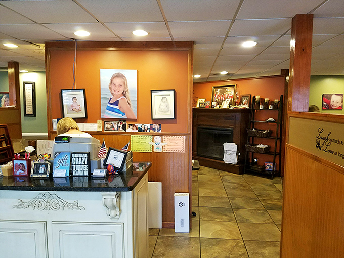 Family photos adorn warm-toned walls, reminding you that the best restaurants aren't just businesses &ndash; they're extensions of someone's heart and home.