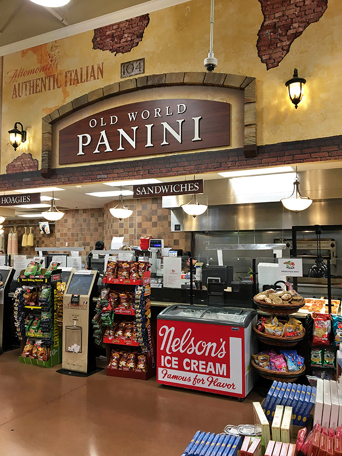 "Old World Panini" isn't just a sign&mdash;it's a promise. The sandwich counter where lunch dreams come true and decision anxiety reaches new heights.