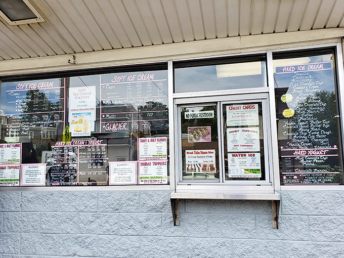 A menu so extensive it requires multiple windows. Like reading a novel where every chapter ends with happiness.