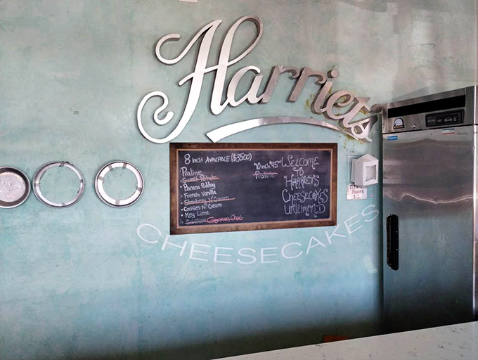 Three silver circles adorn the wall like Olympic medals &ndash; appropriate for a place that deserves gold in the cheesecake competition.