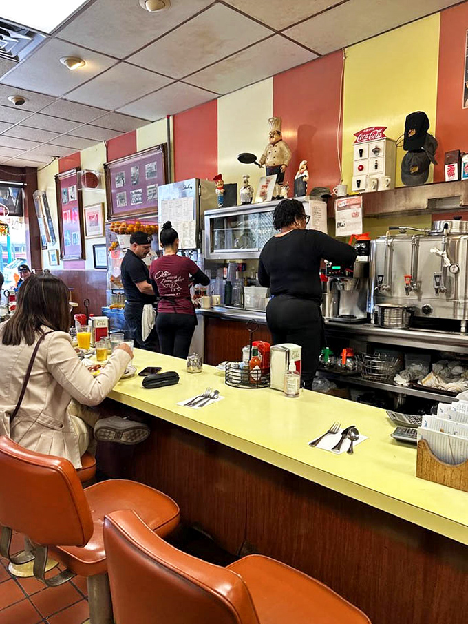 Counter culture at its finest &ndash; where solo diners find community, watching the choreographed dance of servers and cooks during the morning rush.