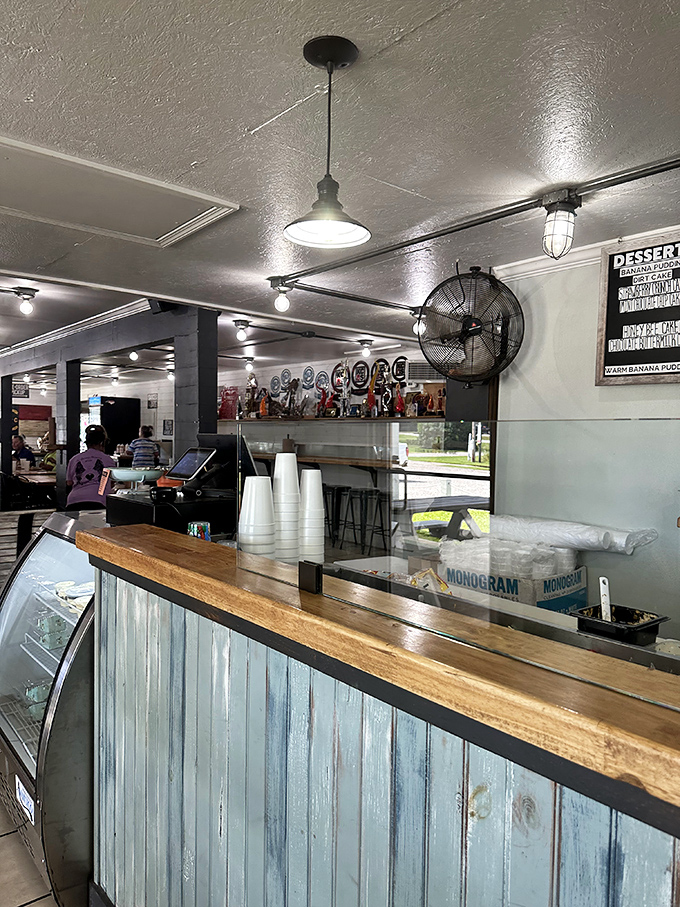 The ordering counter setup keeps things efficient while maintaining that personal touch that makes dining here feel special.