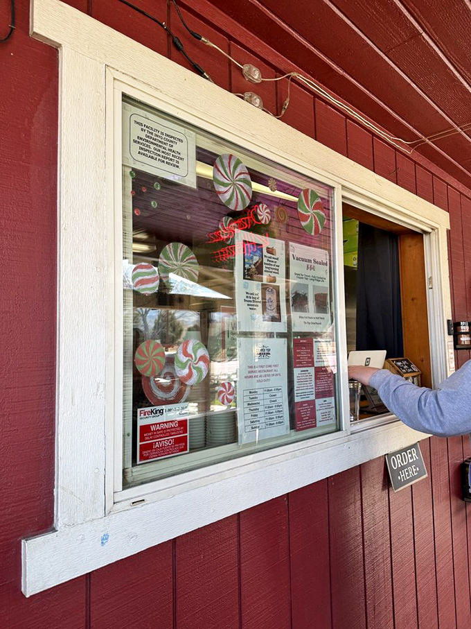 The ordering window &ndash; where dreams come true and decisions get difficult, as friendly faces await to translate your hunger into barbecue reality.