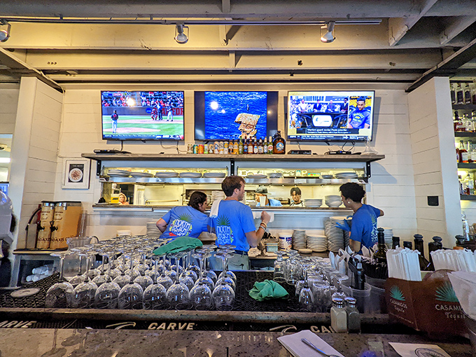 Where the magic happens&mdash;a glimpse behind the scenes of seafood paradise, with staff who know their way around a fish.