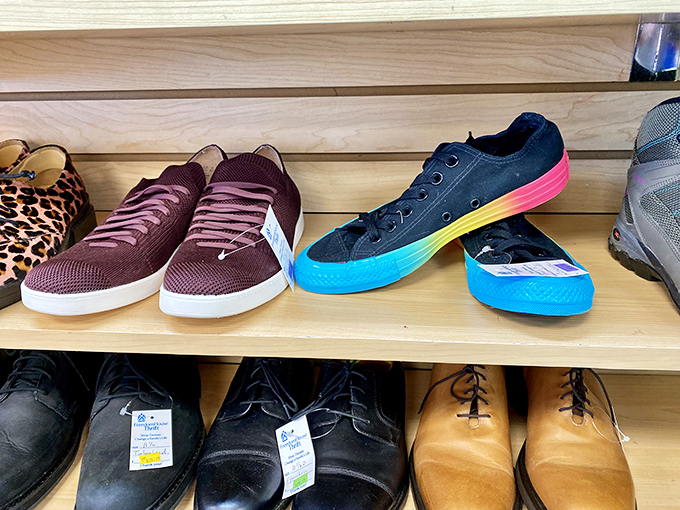 Footwear with personality&mdash;from rainbow-soled sneakers to dignified oxfords. These shoes have places to go and new stories to create.